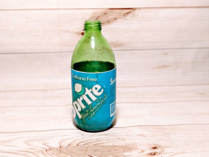 Retro Sprite Soda Flasche mit Label, Retro Diner Dekor, alte Soda ...