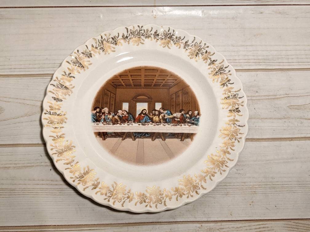 Sanders Mfg Co the Lord's Supper First Edition Plate | Etsy