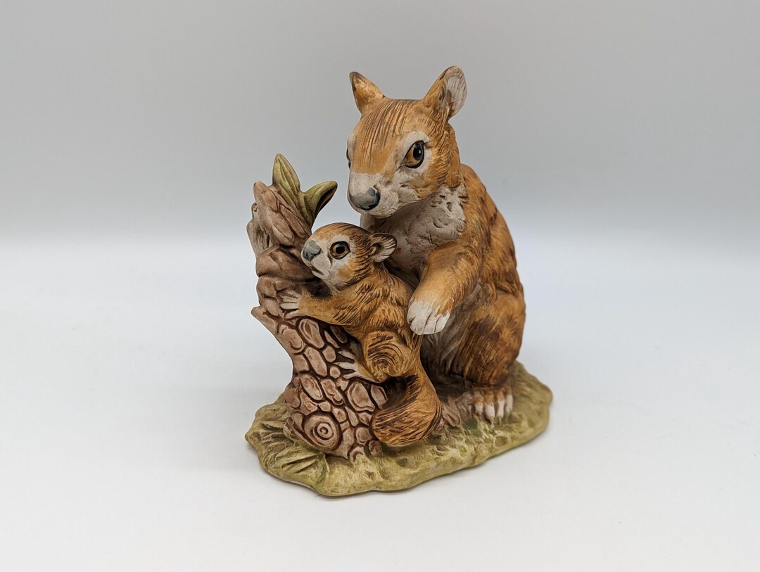 Inarco Japan Squirrel and Baby Vintage Ceramic Figurine - Etsy