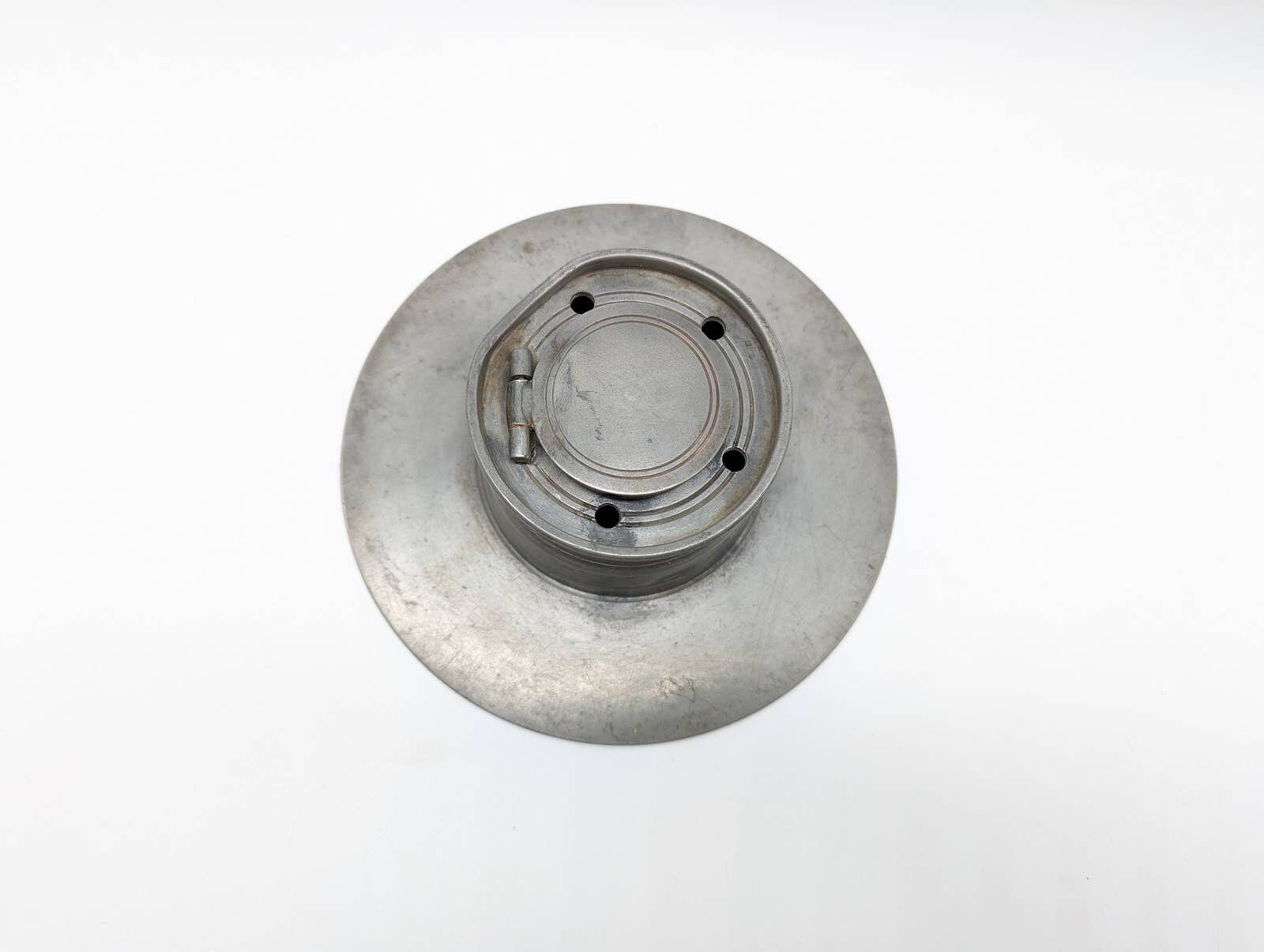 Antique English Pewter Capstan Inkwell With Quill Holes - Etsy