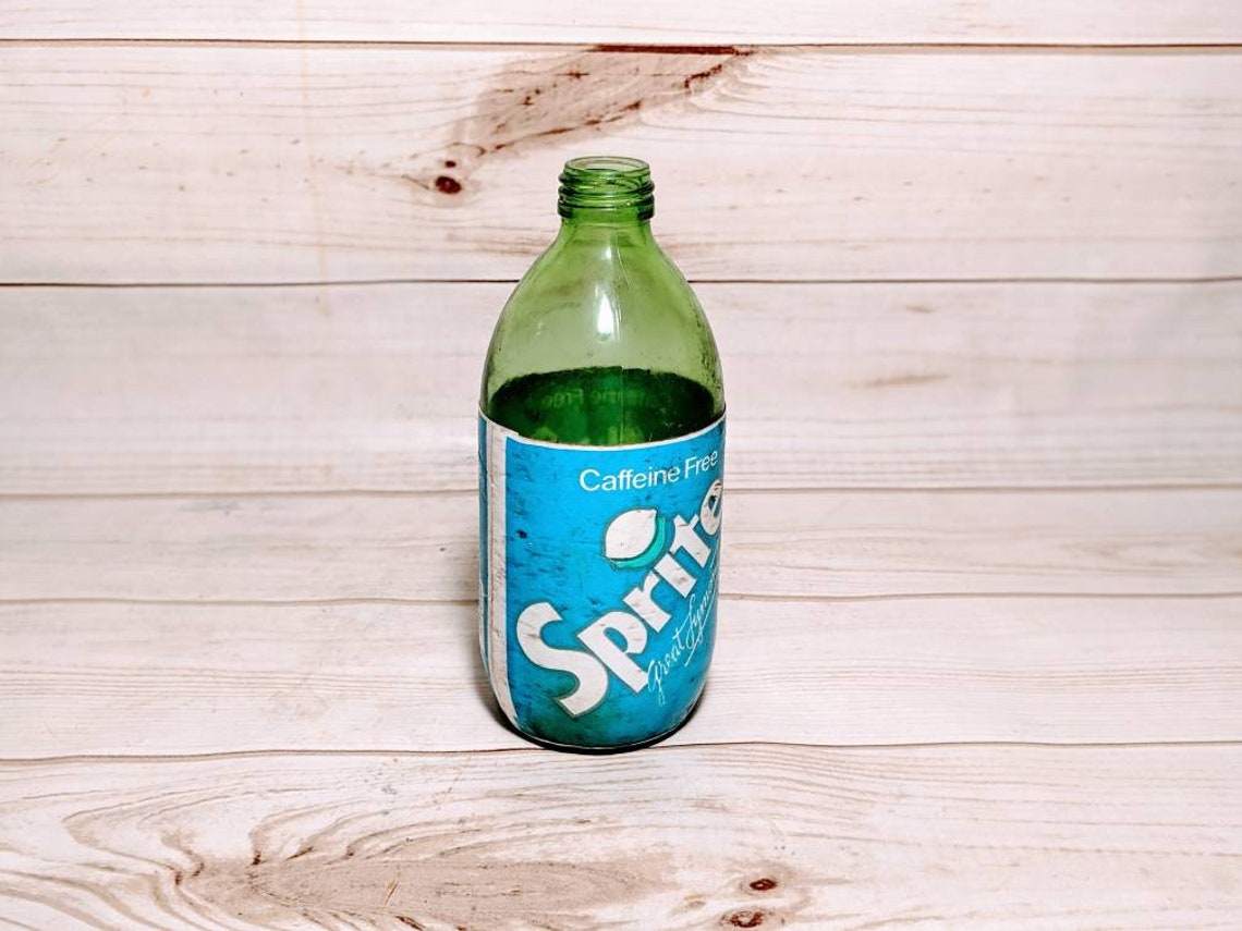 Retro Sprite Soda Flasche mit Label Retro Diner Dekor alte - Etsy.de