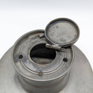 Antique English Pewter Capstan Inkwell With Quill Holes - Etsy