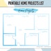 Printable Home Projects List Home to Do List Digital Download Honey Do ...