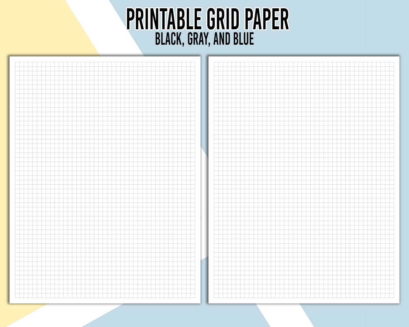 Printable Grid Page Digital Download Filler Paper Printable PDF ...