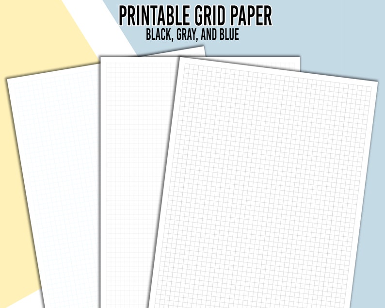 Printable Grid Page Digital Download Filler Paper Printable PDF ...