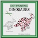 Fine Motor Skills Q-tip Dot Painting | Dinosaur Printable Activity - Etsy