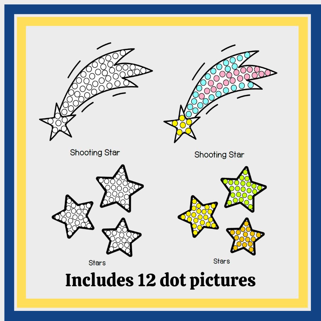 Fine Motor Skills Q-tip Dot Painting | Space Printable Activity - Etsy