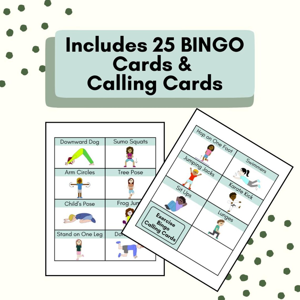 Exercise & Core Strength Bingo Bundle | PT, OT, Phys Ed Printable - Etsy