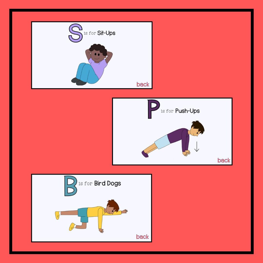 ABC Gross Motor Game | Interactive Digital Movement Game - Etsy