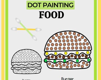 Fine Motor Skills Q-tip Dot Painting Dinosaur Printable Activity - Etsy