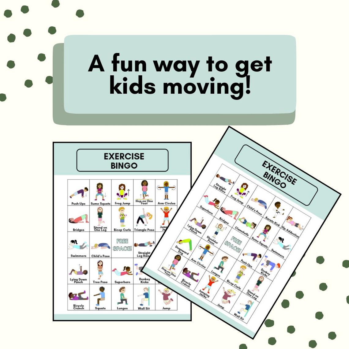 Exercise & Core Strength Bingo Bundle | PT, OT, Phys Ed Printable - Etsy