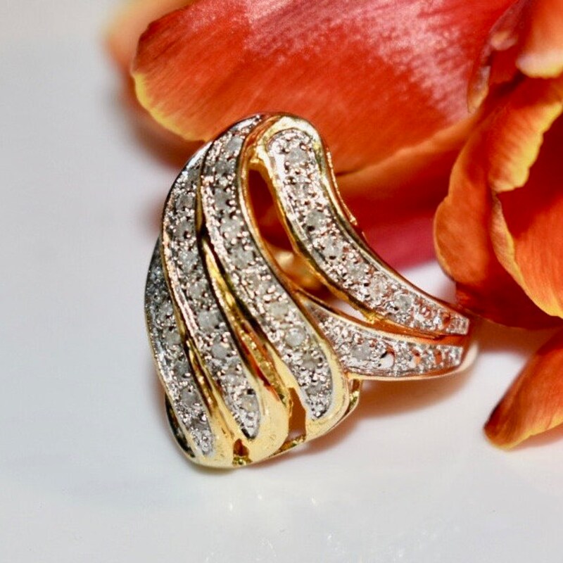 Genuine Diamond Ring - Etsy