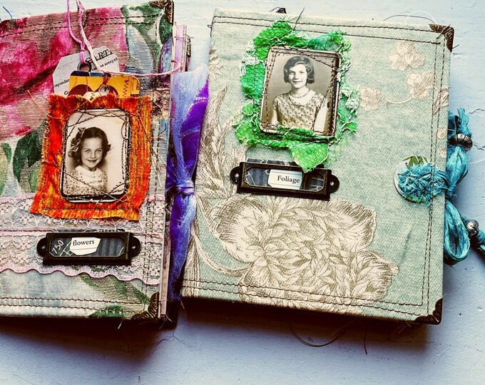 A Pair of Blank Mini JOURNALS by MAYA, Flowers & Foliage, Mother and ...