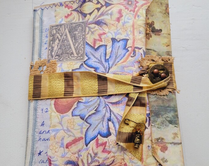 Mini Junk JOURNAL 7, Nature, HANDMADE Book, Gothic, Tiny Junk Journal ...
