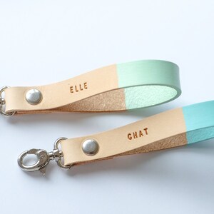 Personalized Leather Keychain Custom Name Leather Key Ring - Etsy