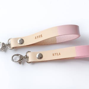 Personalized Leather Keychain Custom Name Leather Key Ring - Etsy