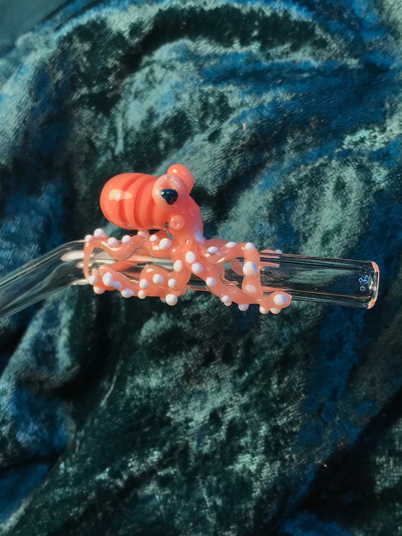 Octopus Glass Straws - Etsy