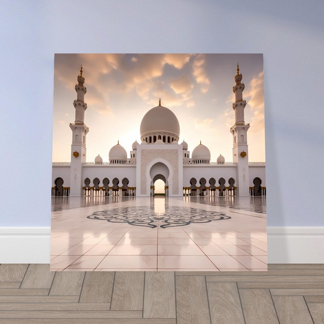 Grand Mosque Abu Dhabi Wall Art, Golden Mosque, Sheikh Zayed Mosque ...