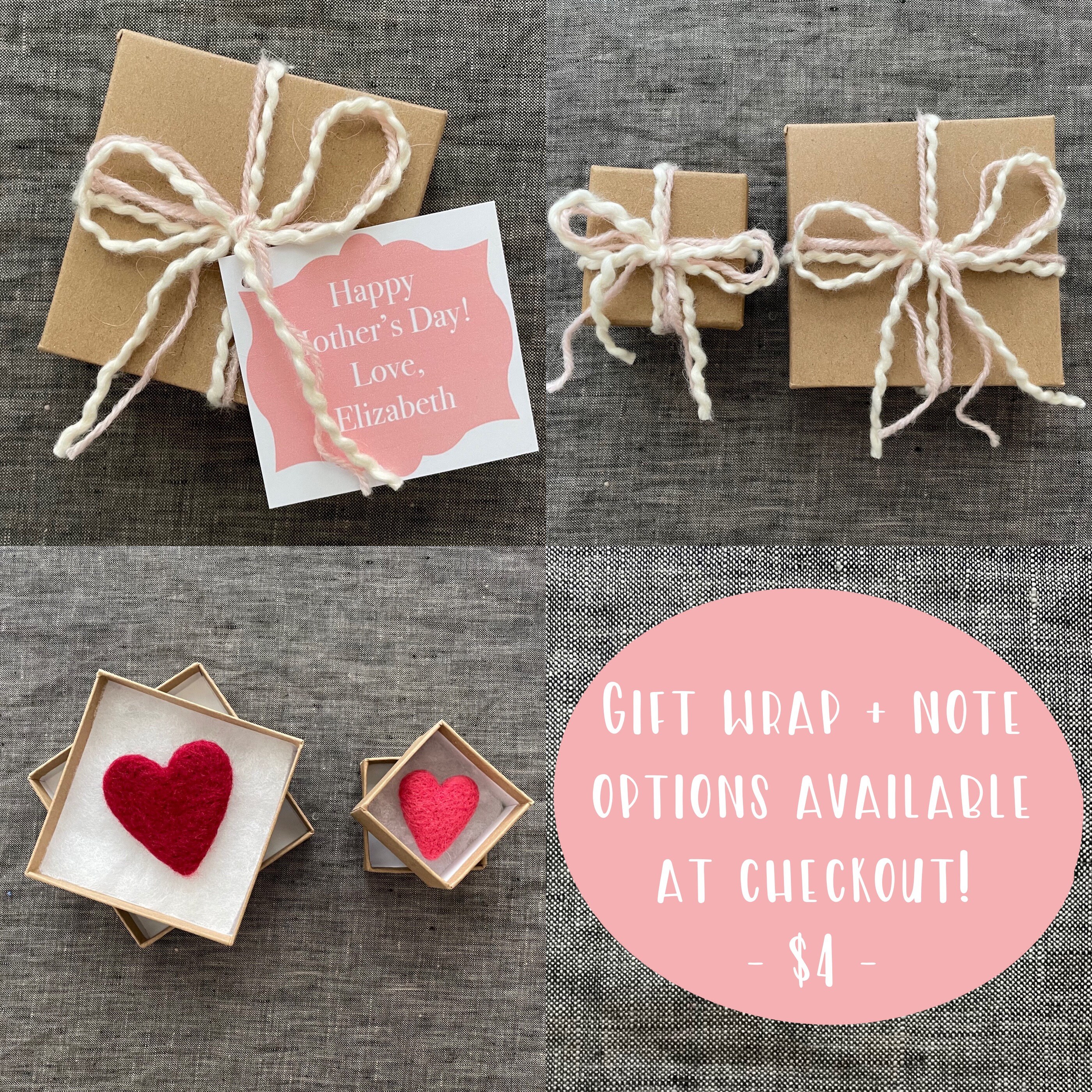 Small Pink Wool Heart Pin – Handmade Felt Brooch - Etsy