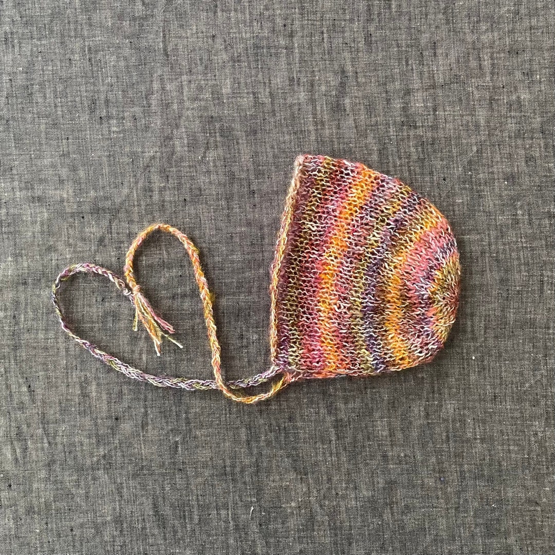 Rainbow Bonnet in 0 to 3 Month Size, Ready to Ship! - Etsy