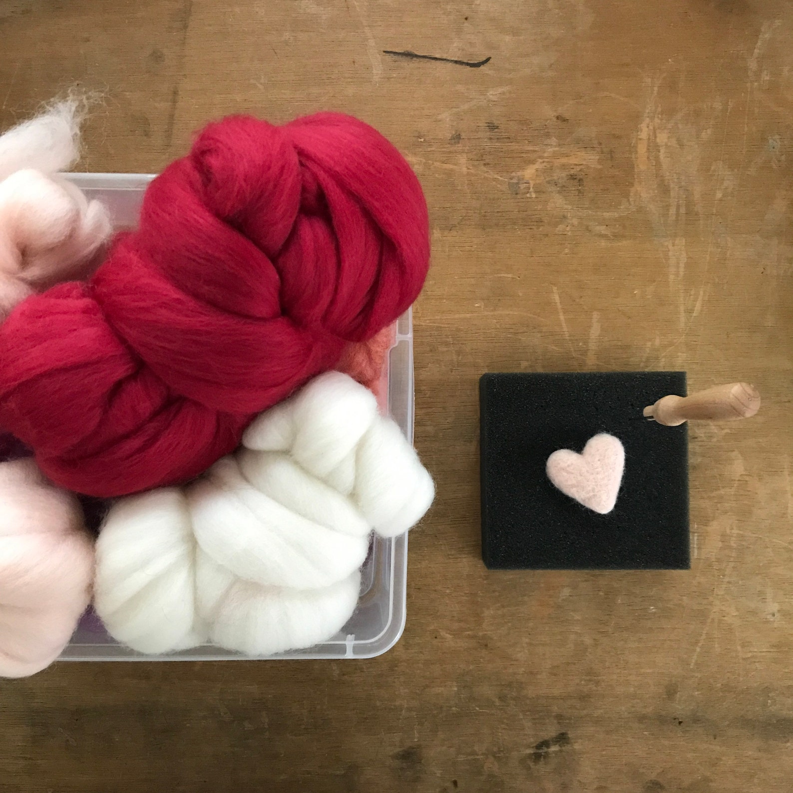 Small Pink Wool Heart Pin – Handmade Felt Brooch - Etsy