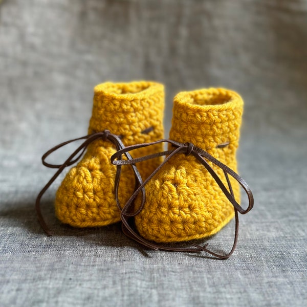 Yellow Baby Shoe - Etsy