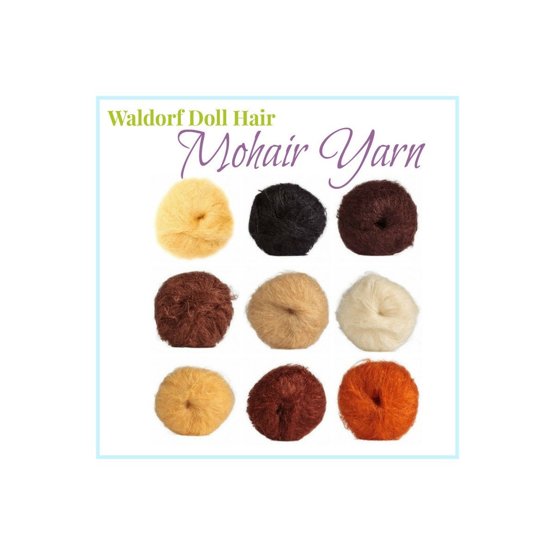 Waldorf Doll Hair / Mohair Yarn / Wild Long Doll Hair / Wool Hair ...