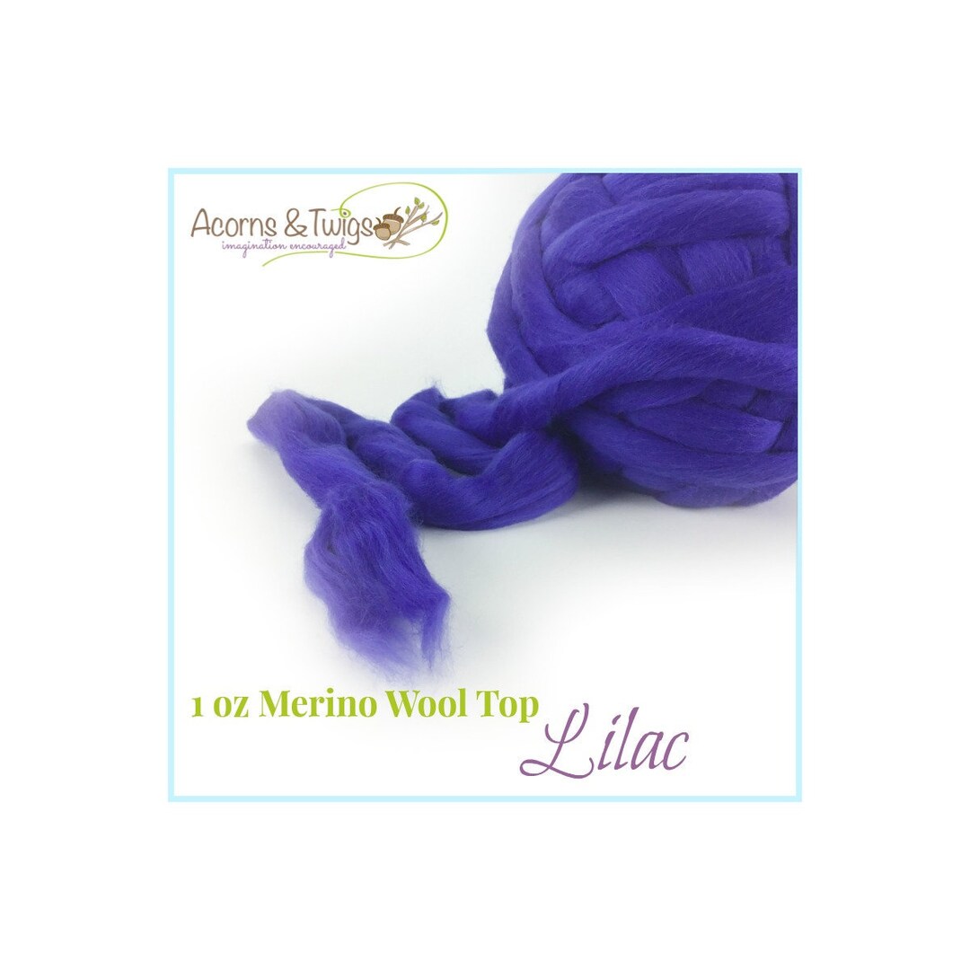 Needle Felting Wool // Nuno Felting // 1 Oz Lilac Purple Wool // Fiber ...