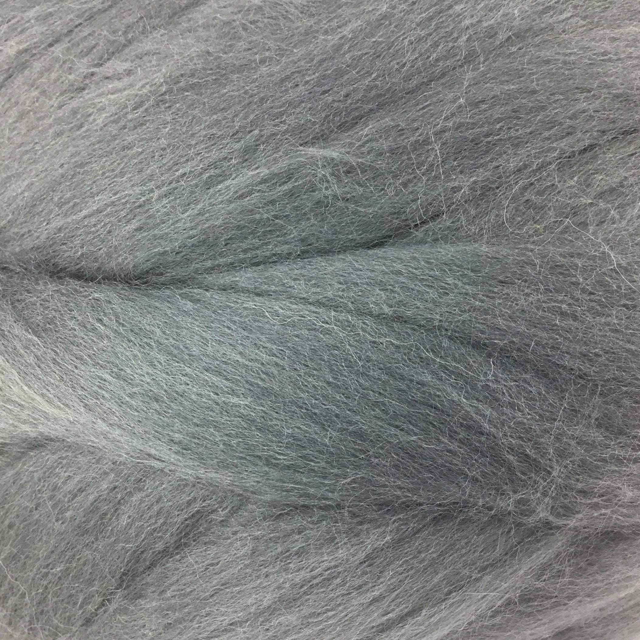 27 Micron Merino 1 Pound Grey Merino Wool Top Gray Wool for | Etsy