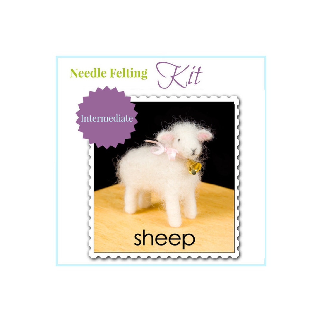 Needle Felting Kit // Sheep Felting Kit // Animal Needle - Etsy