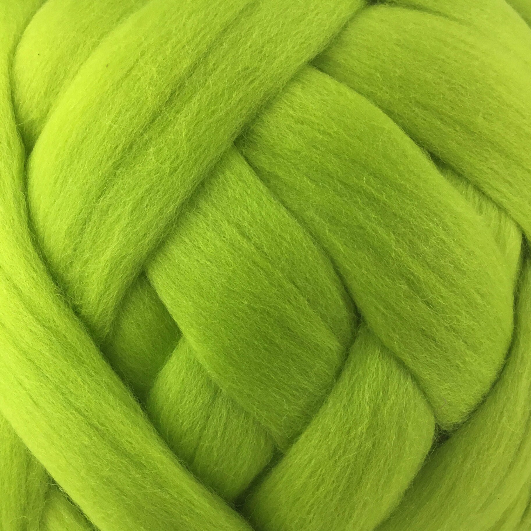Wool for Felting 1 pound Neon Green Merino Wool Top Thick | Etsy