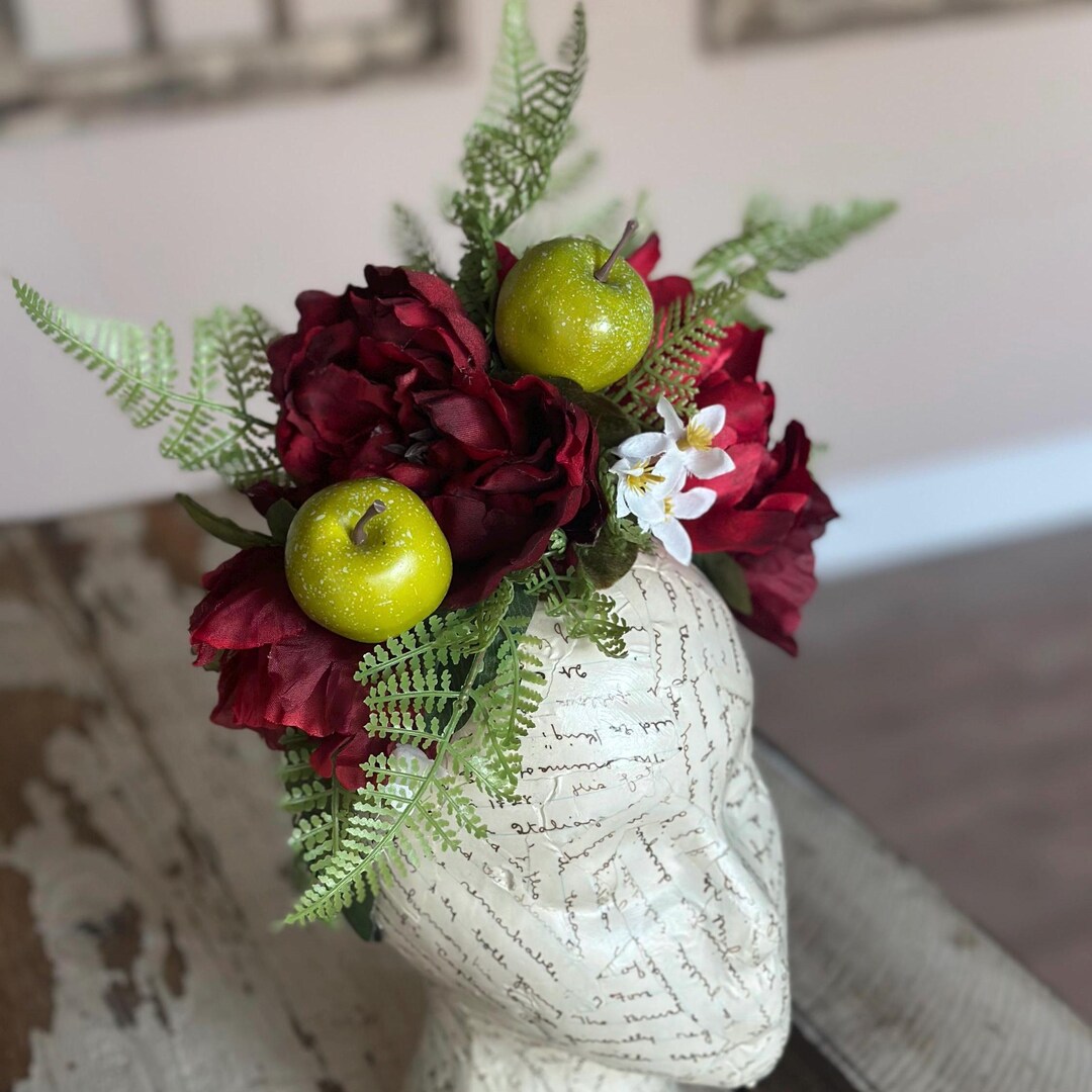 Green Apple Crown, Apple Orchard Headpiece, Wild Crap Apple Crown ...