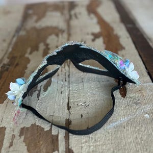 Blue Cinderella Masquerade Mask, Bridgerton Ball, Elegant Pearl Mask ...
