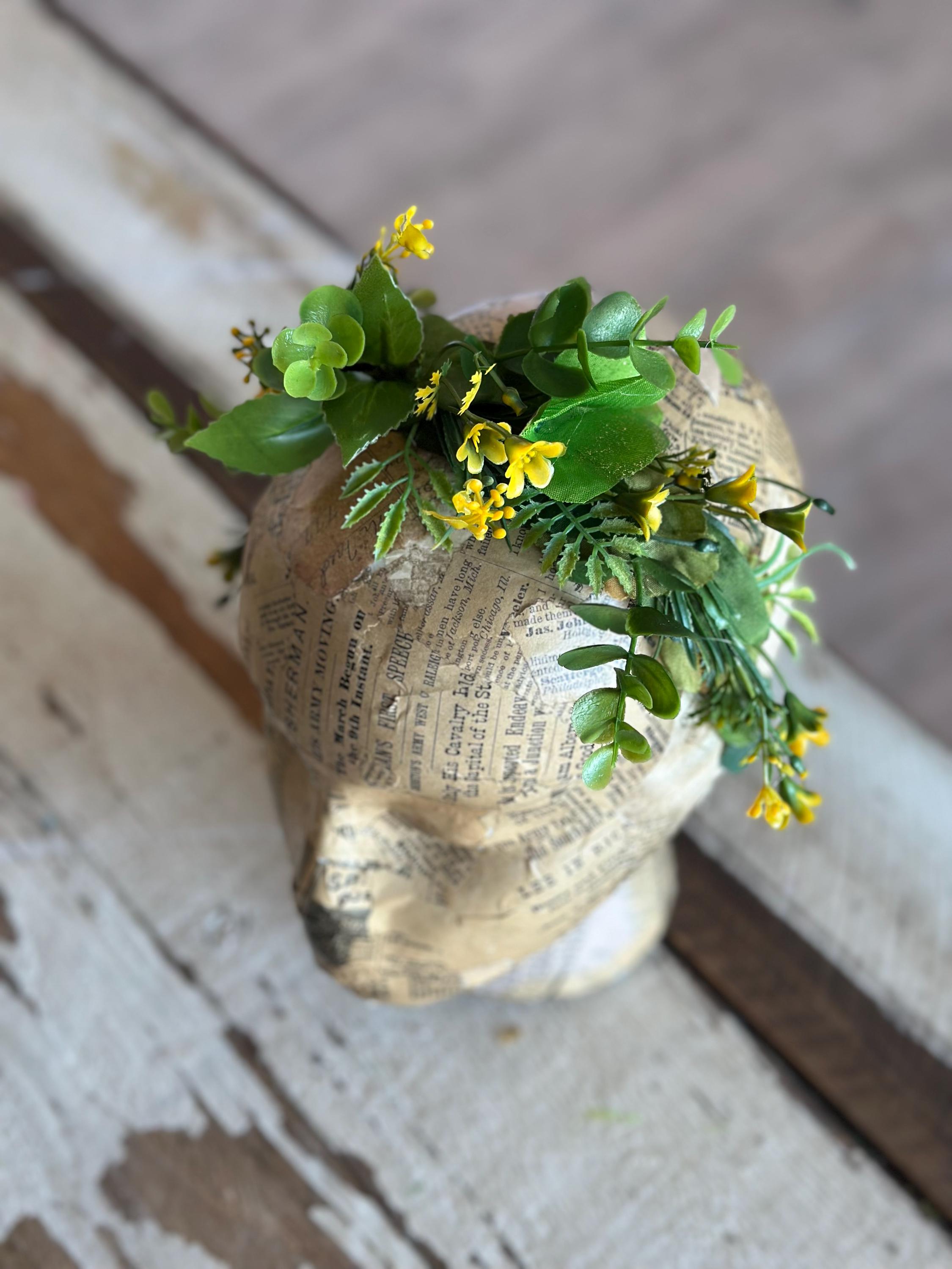 St Patrick's Green Leaf Crown, Fairy Crown, Greenery Headband, Woodland ...