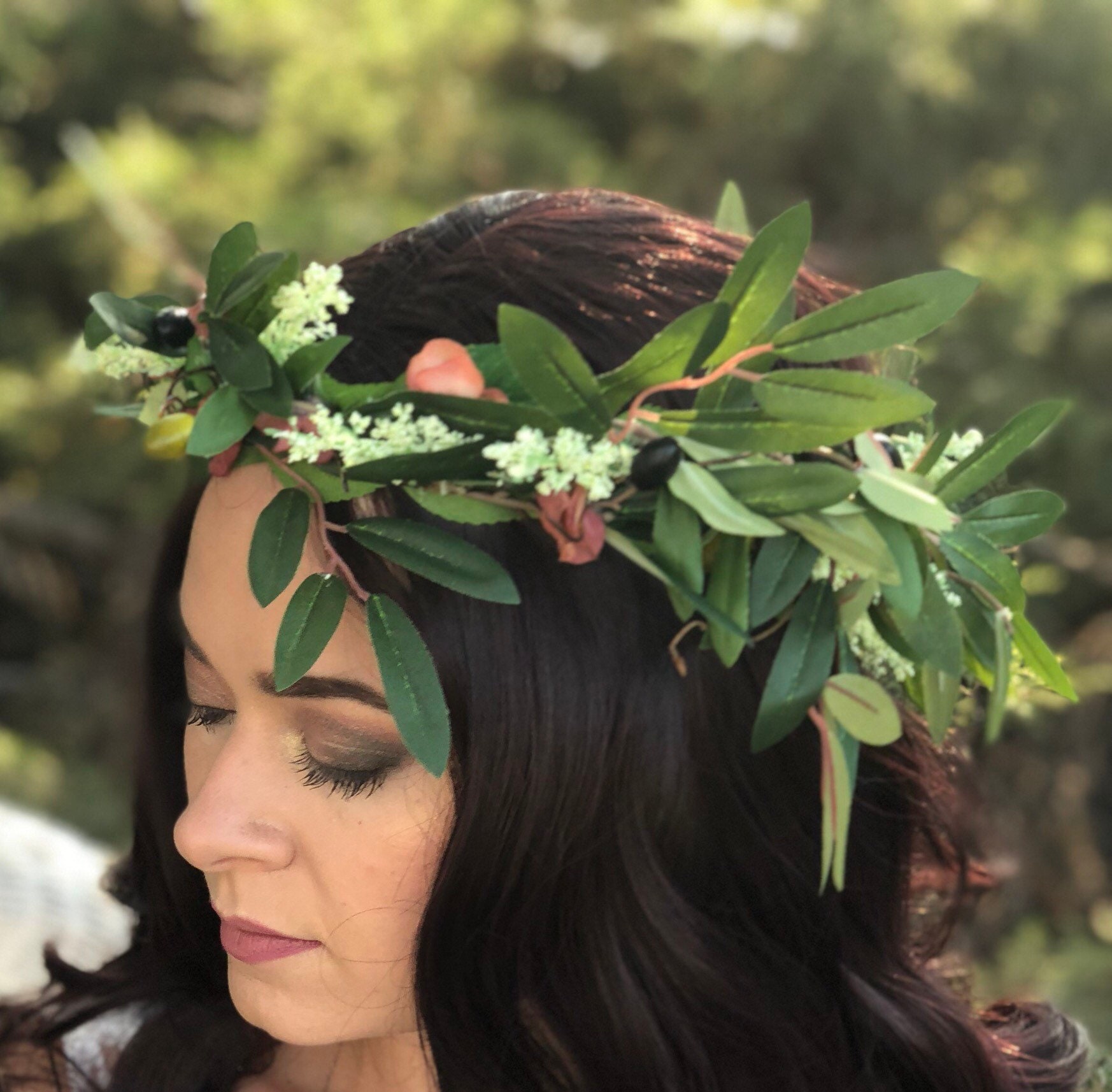 Olive Crown, Bridal Crown, Flower Crown, Olive Branch Headpiece ...