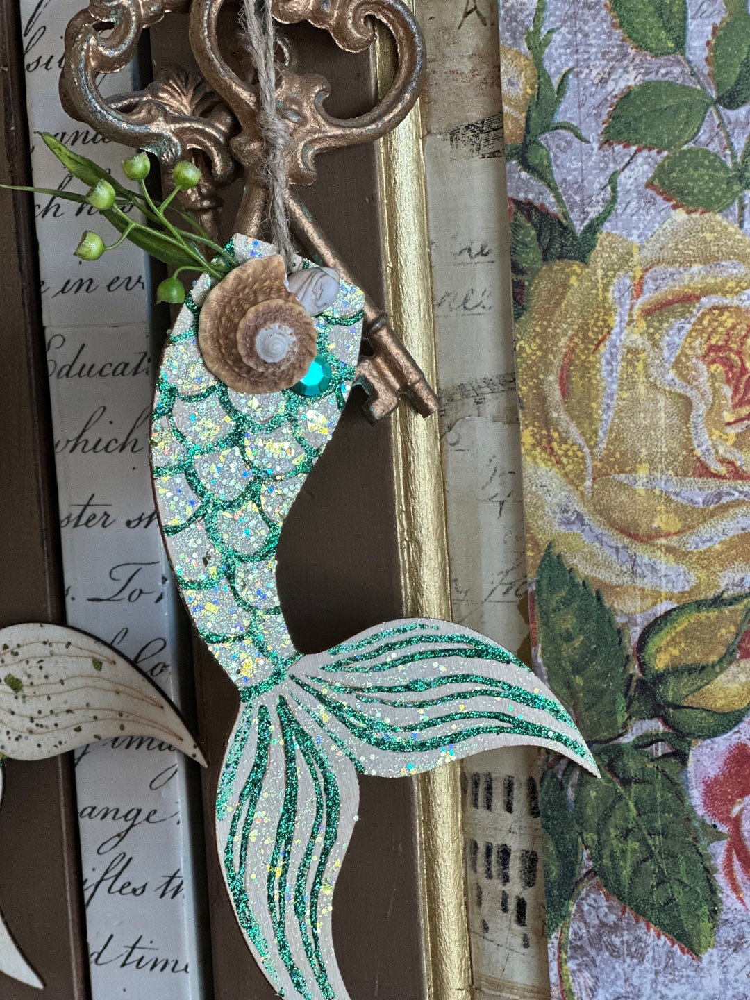 Mermaid Ornaments Seashell Mermaid Tail Christmas Tree - Etsy