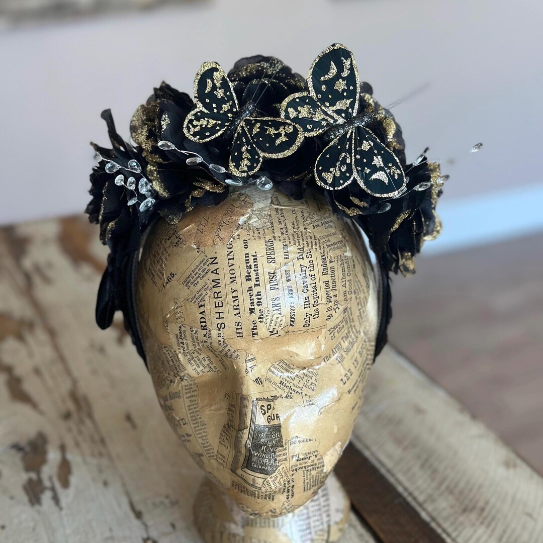 Starfall Flower Crown, Elven Butterfly Crown, Night Court Costume ...