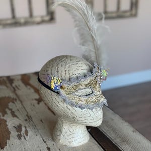 Gold Masquerade Mask, Beauty and the Beast Mask, Elegant Mask, Belle ...