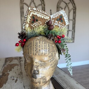 Christmas Cookie Crown, Gingerbread House Headpiece, Holiday Baking ...