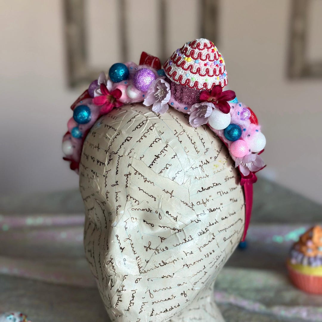 Cupcake Fascinator, Candy Crown, Candyland Headband, Halloween Costume ...