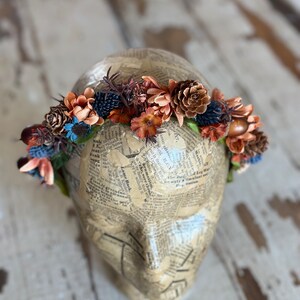 Woodland Thistle Crown, Autumn Wildflower Headband, Elven Circlet, Boho ...