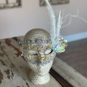 Gold Masquerade Mask, Beauty and the Beast Mask, Elegant Mask, Belle ...