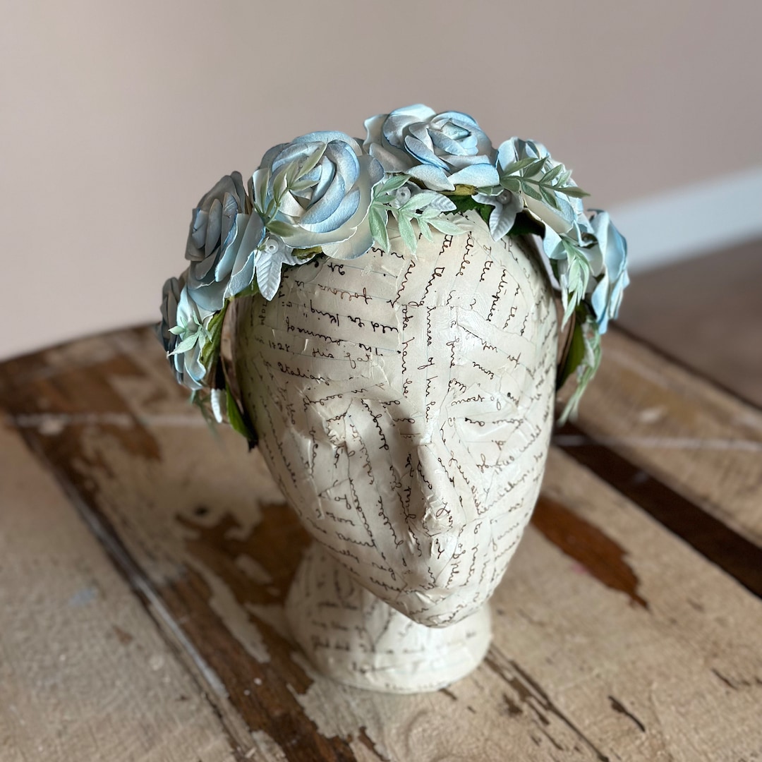 Springtime Paper Rosette Flower Crowns, Easter Headbands, Bridgerton ...