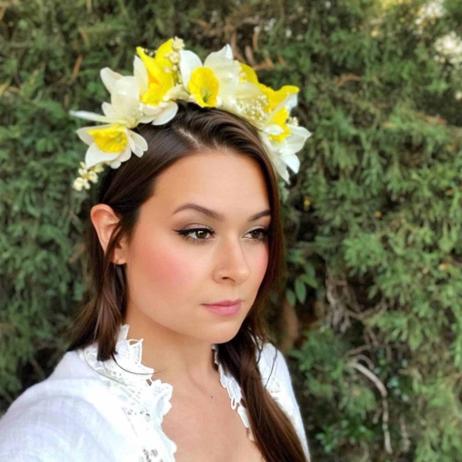 Daffodil Flower Crown, Yellow Spring Flower Crown, Easter Crown, Easter ...