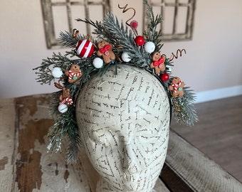 Gingerbread Gum Drop Headdress, Peppermint Christmas Headband, Candy ...