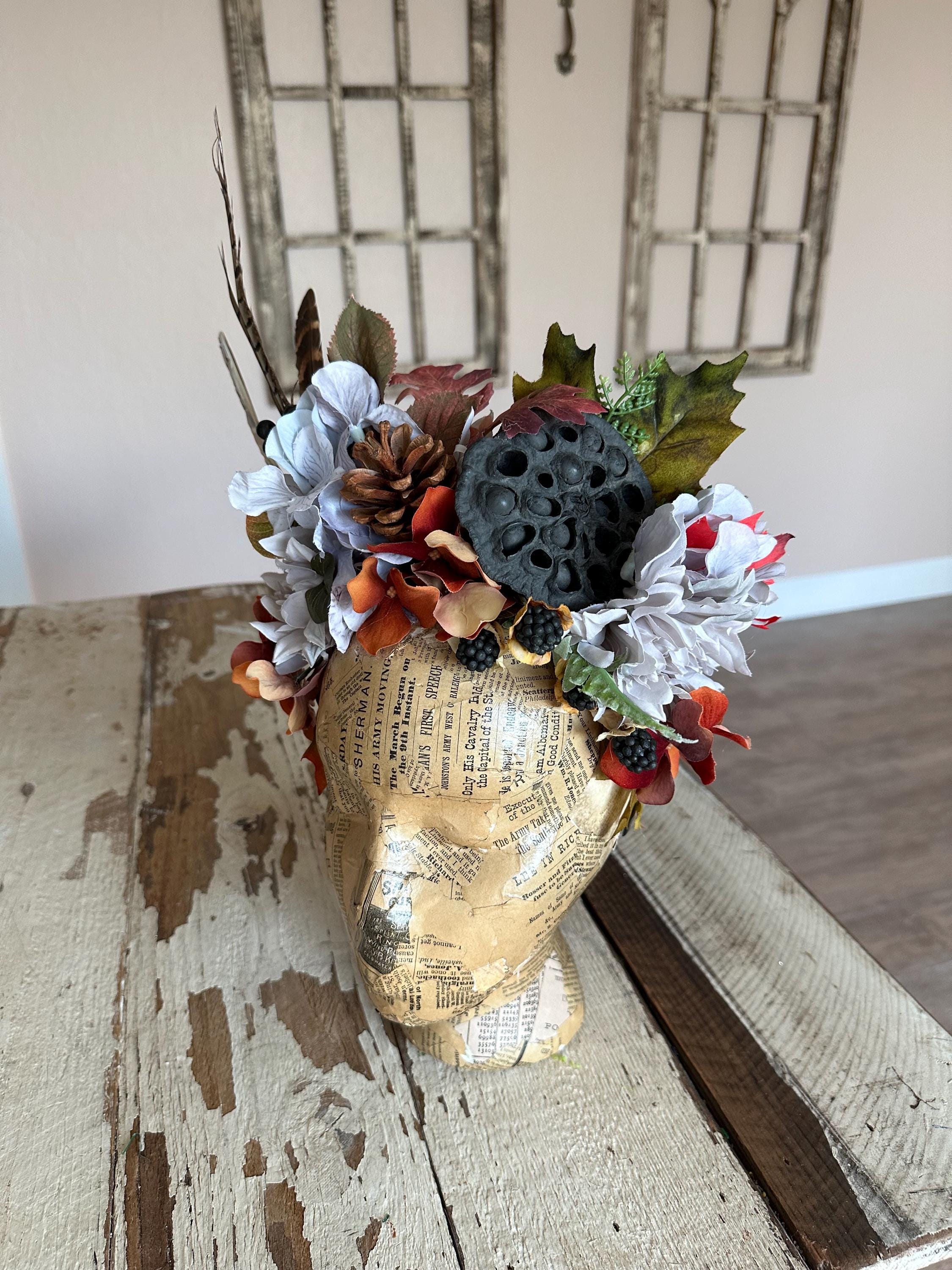 Woodland Flower Crown, Fairy Crown, Autumn Leaf Headpiece, Fall Flower ...