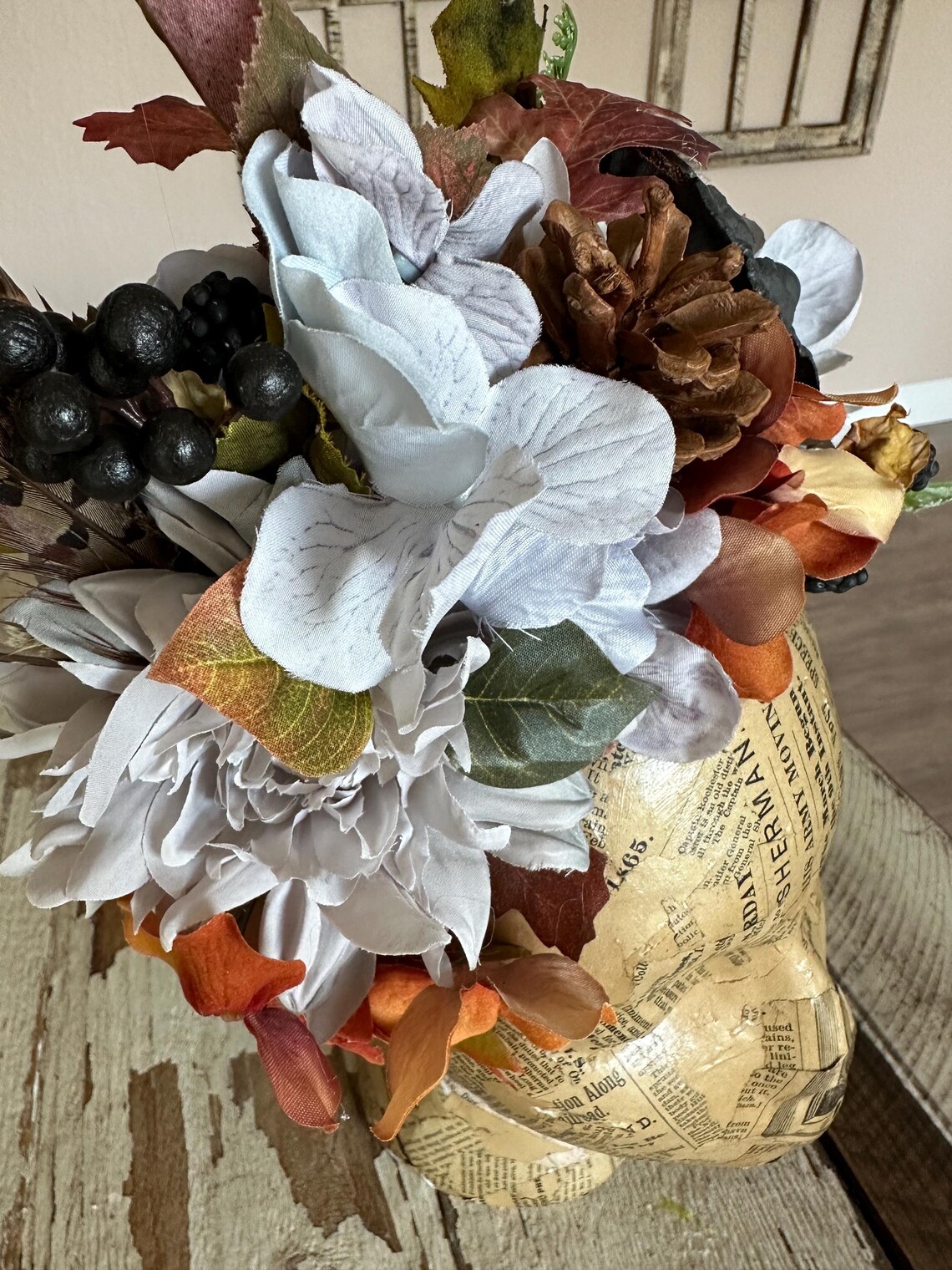 Woodland Flower Crown, Fairy Crown, Autumn Leaf Headpiece, Fall Flower ...