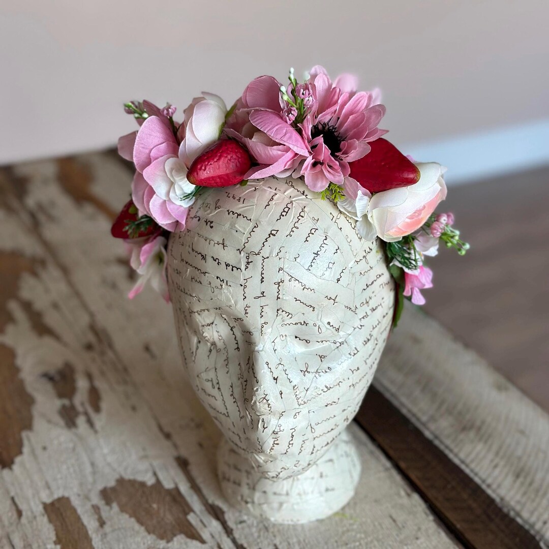 Strawberry Shortcake, Woodland Fairy Headband, Wild Strawberry Crown ...