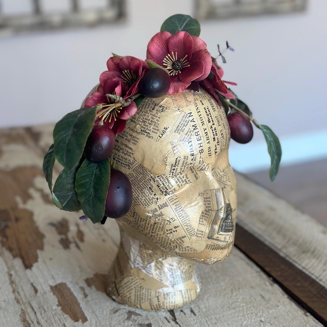 Wild Plum Crown, Elven Crown, Woodland Fairy Headband, Elven, Summer ...
