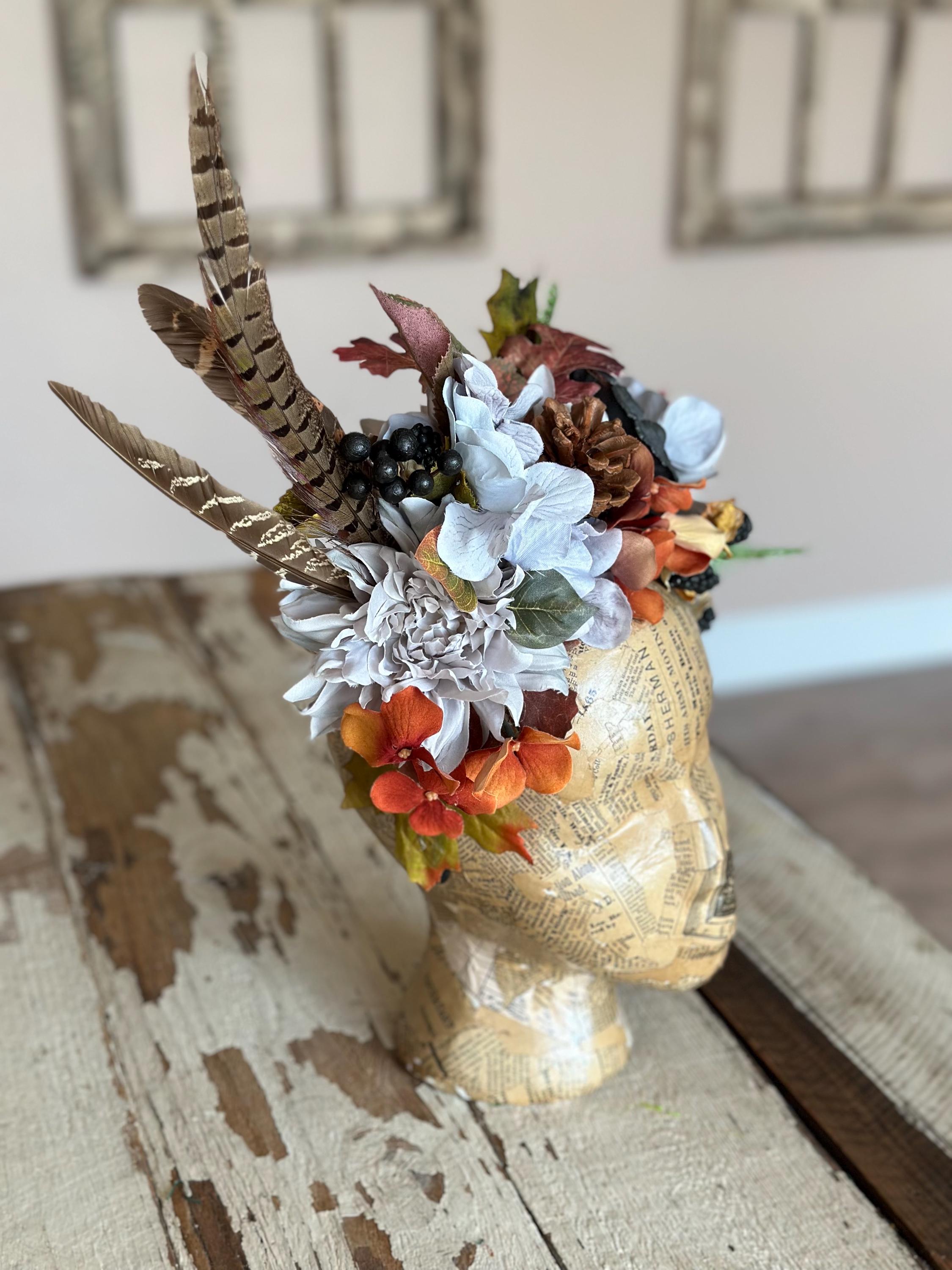 Woodland Flower Crown, Fairy Crown, Autumn Leaf Headpiece, Fall Flower ...